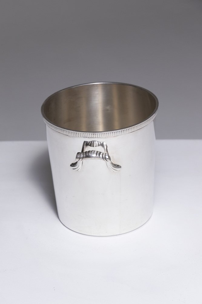 Metal Champagne Bucket from Ercuis, 1960s for sale at Pamono