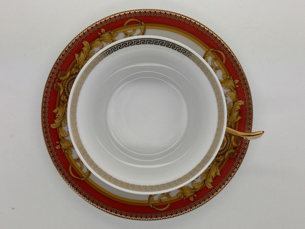 Asian Dream Tea Cup and Saucer by Versace for Rosenthal, 2017, Set of 2 ...