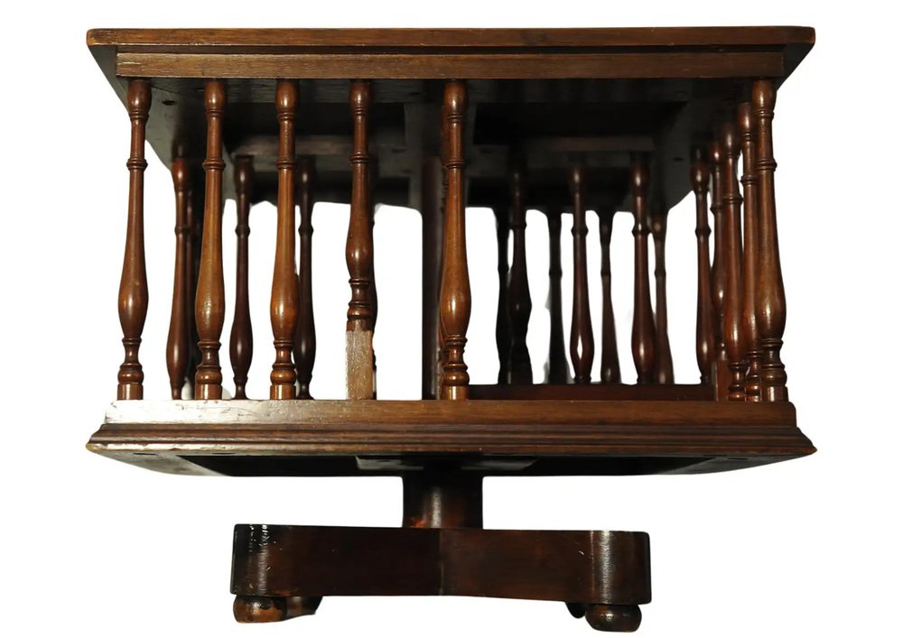 Victorian Handmade Revolving Bookcase for sale at Pamono