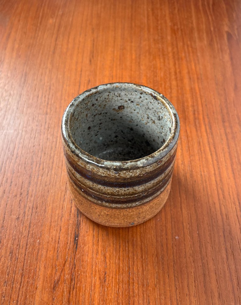 Dänische Mid-Century Studio Vase aus Keramik von Salling Pottery ...