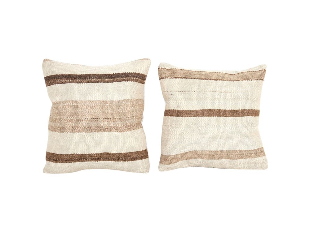 Neutral Organic Turkish Cushion Covers, Set of 2 for sale at Pamono