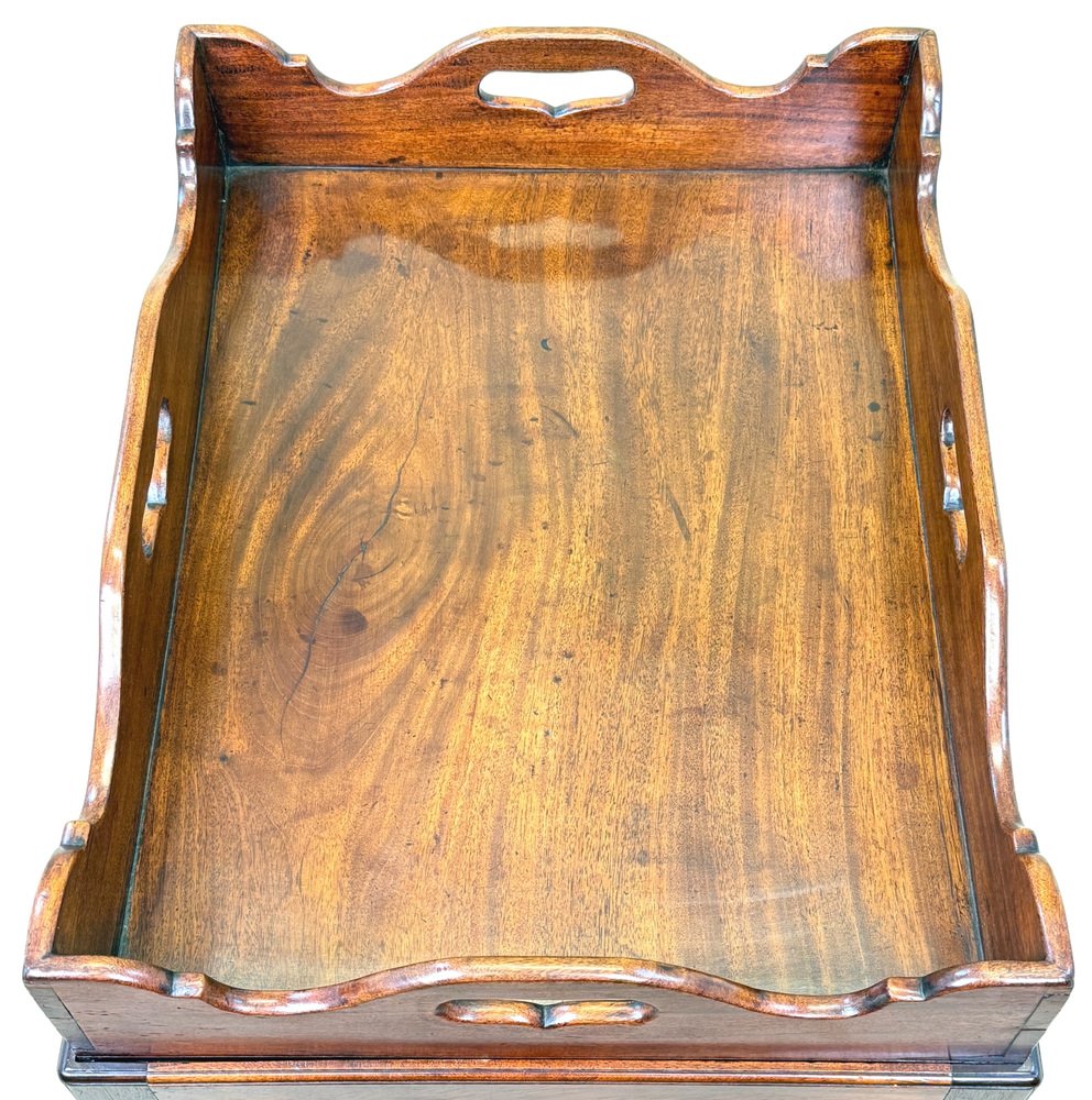 Georgian Mahogany Rectangular Tray on Stand, 1800 for sale at Pamono