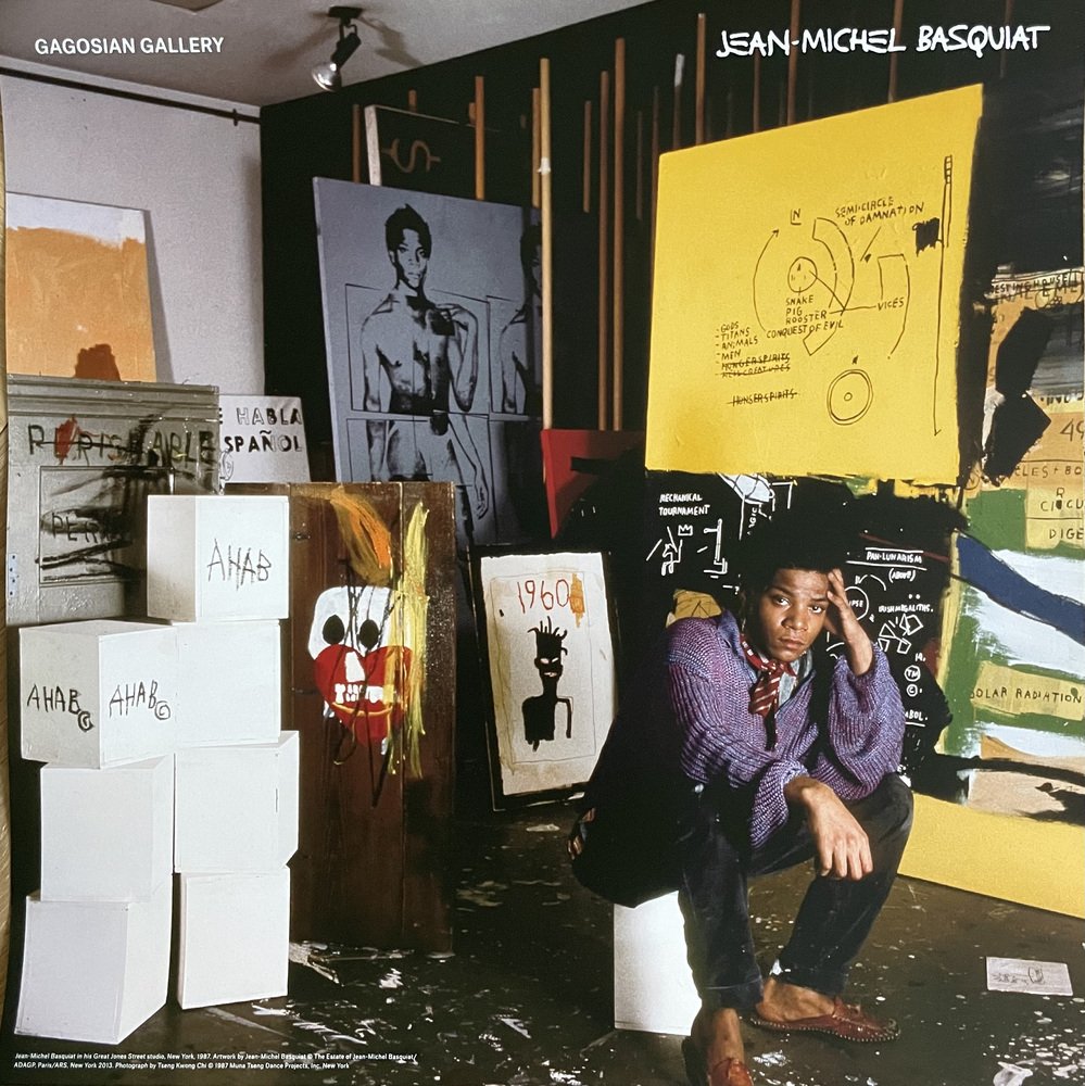 Jean Michel Basquiat in his Great Jones Street Studio, New York, 1987 / ...