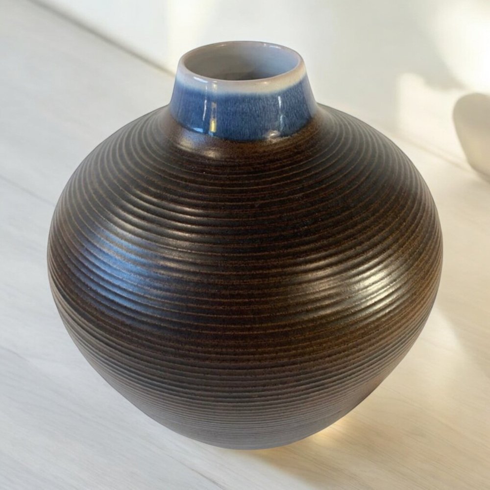 Vintage Danish Ceramic Model B53 Vase by Jacob Bang for Hegnetslund, 1950s for sale at Pamono