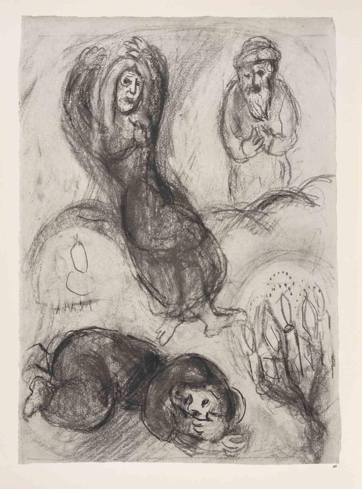 Marc Chagall, Amnon und Tamar, Héliogravure, 1960 bei Pamono kaufen