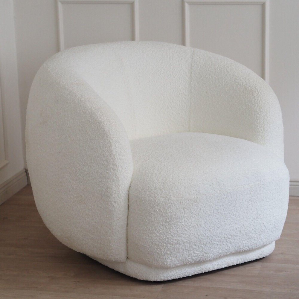 Interior White Club Chair for sale at Pamono