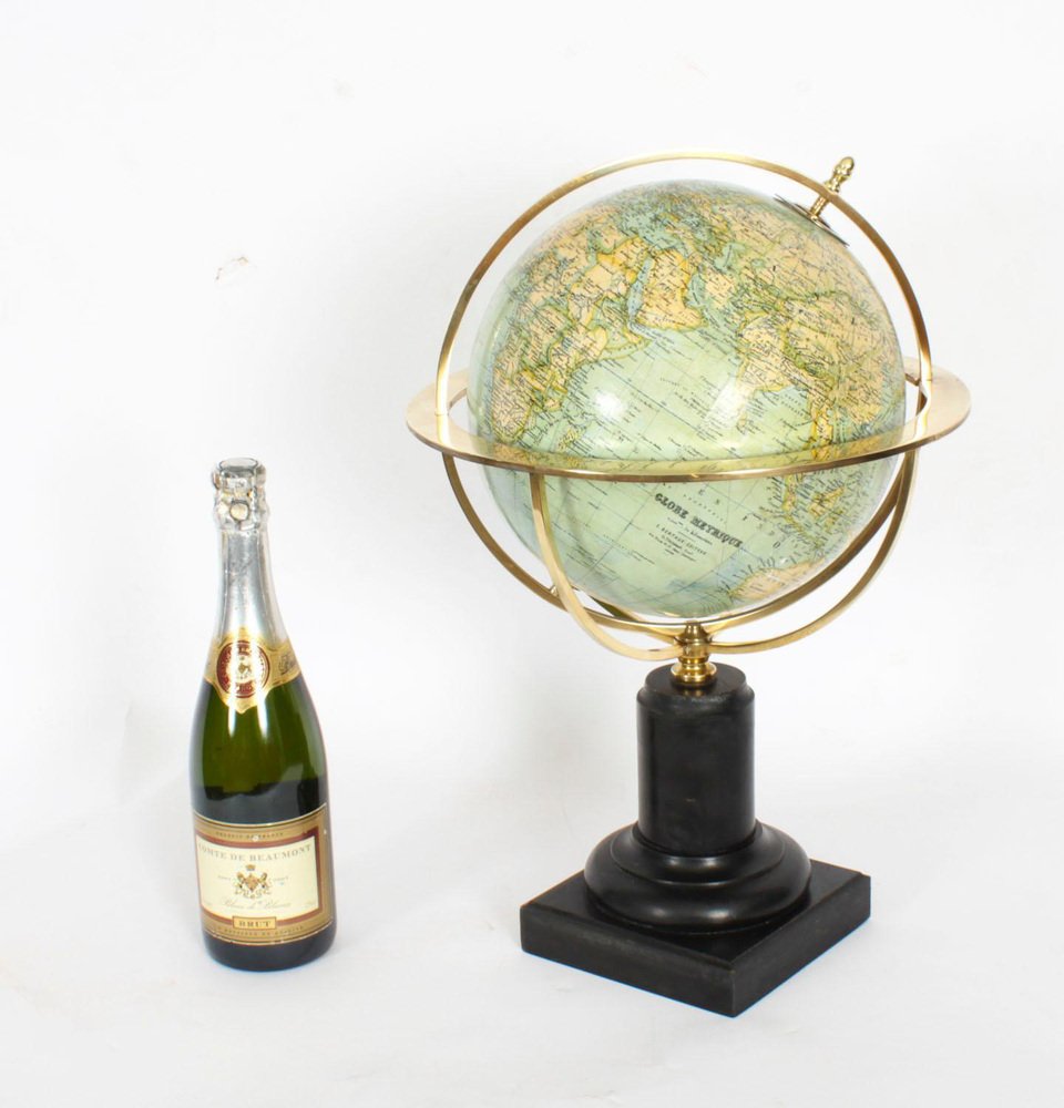 Early 20th Century Metrique Library Globe on Stand by G.Thomas, Paris ...