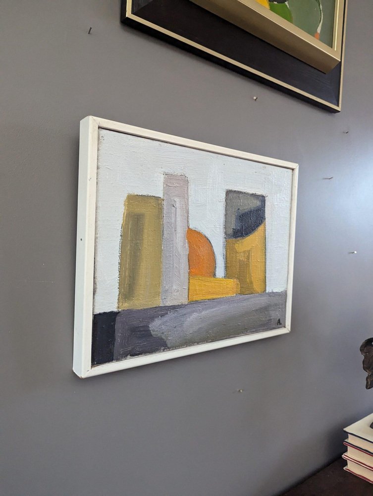 Abstract Structures, 1950s, Oil Painting for sale at Pamono