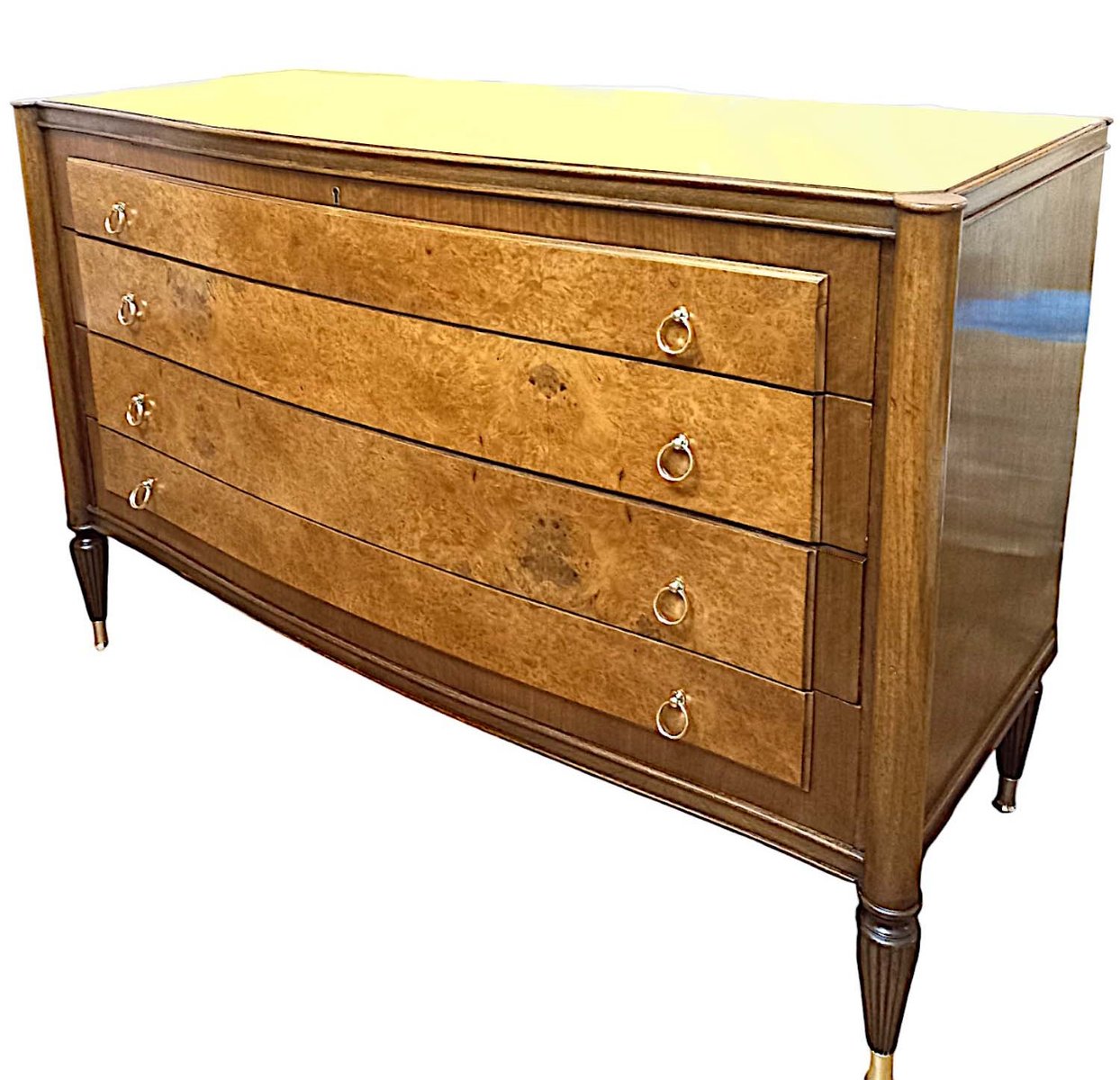 Art Deco Curved Chest of Drawers for sale at Pamono