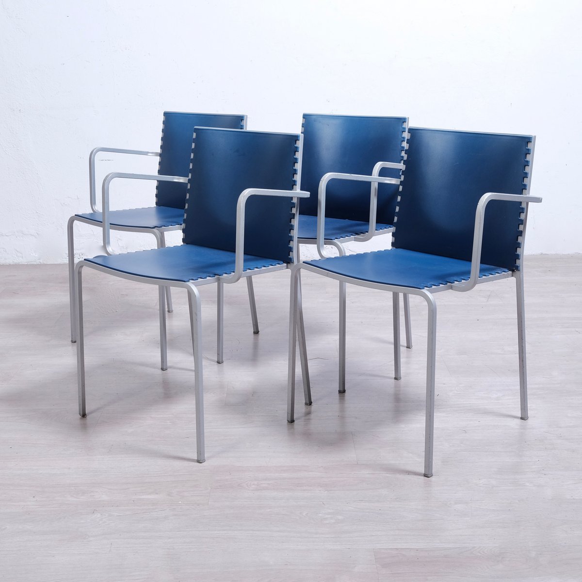 Zip Stackable Chairs by Marco Maran for Desalto Italia, 1980s, Set of 4 ...