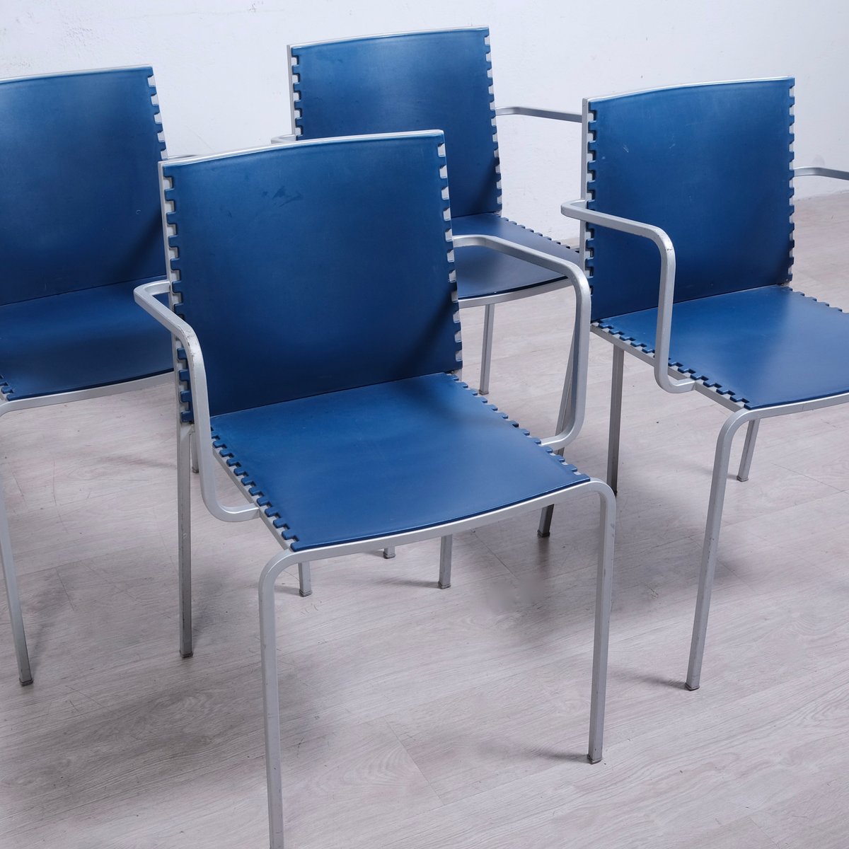 Zip Stackable Chairs by Marco Maran for Desalto Italia, 1980s, Set of 4 ...