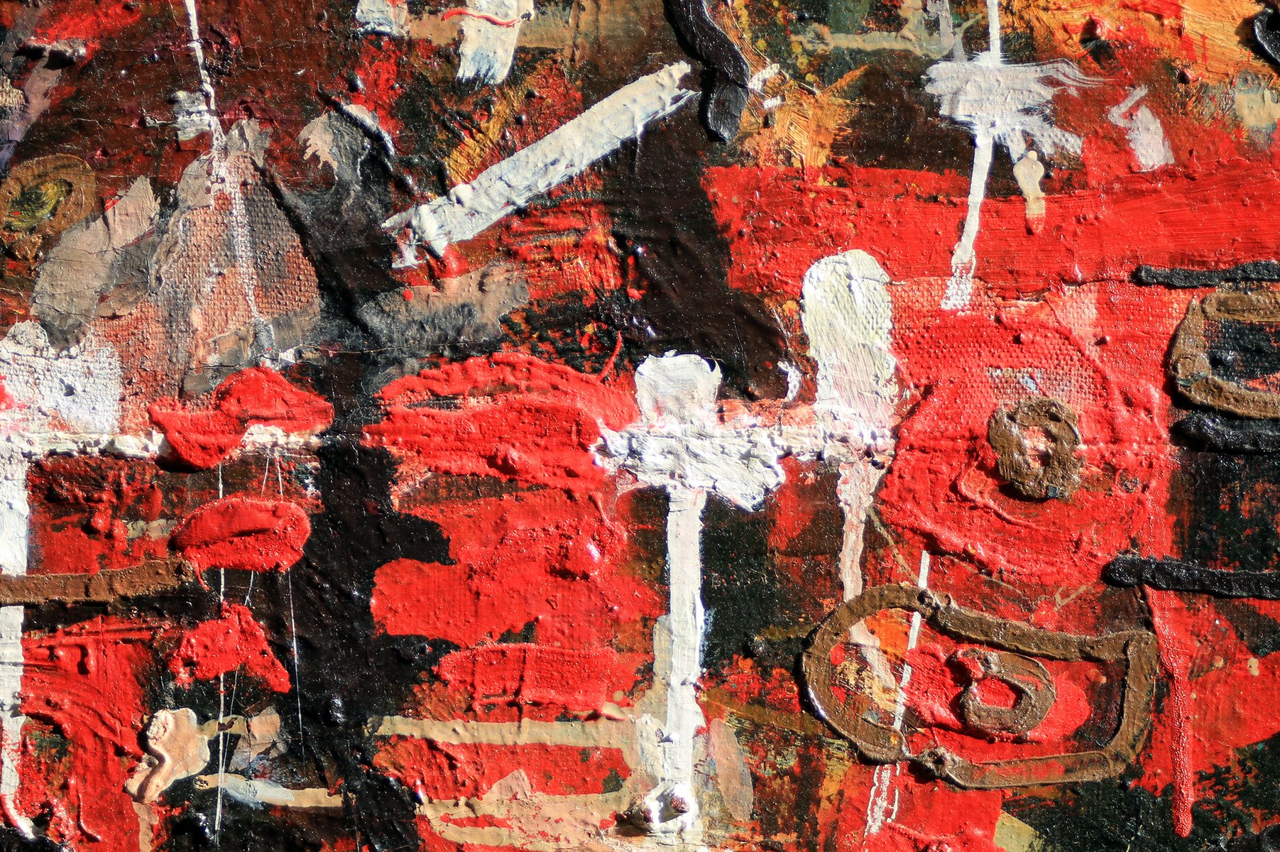 Mikhail Roshnyak, Myth, 1989, Oil on Canvas for sale at Pamono