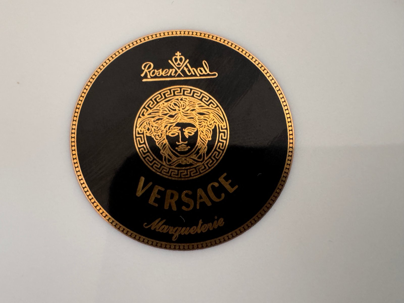 Maqueterie Box with Lid by Versace for Rosenthal, 1990s for sale at Pamono