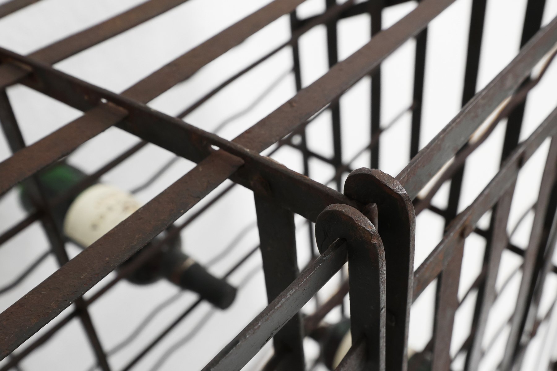 Large French Lockable Wine Cage or Rack, 1900s for sale at Pamono