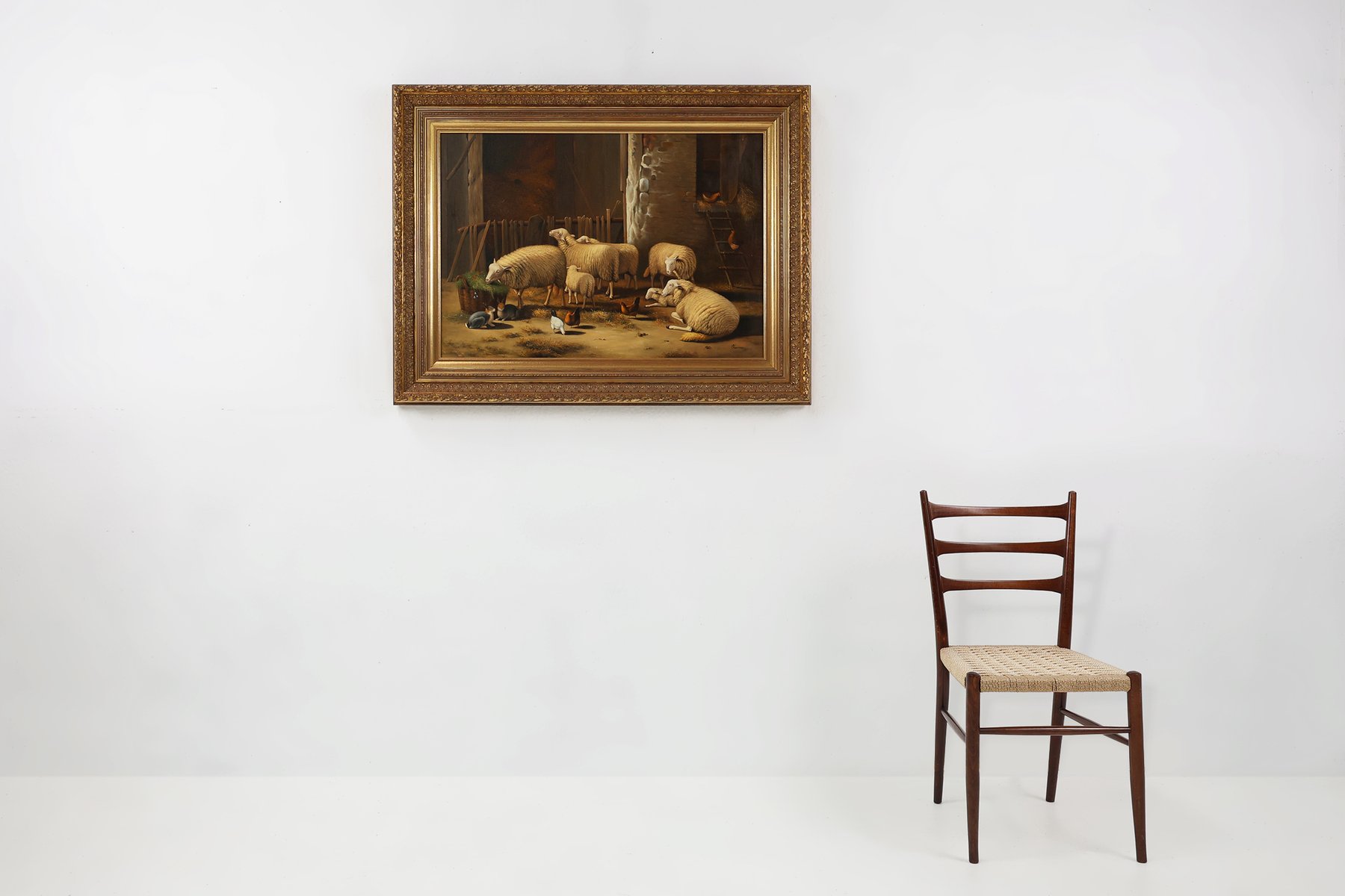 Belgian Artist, Baroque Scene, 1991, Oil on Canvas, Frame for sale at ...