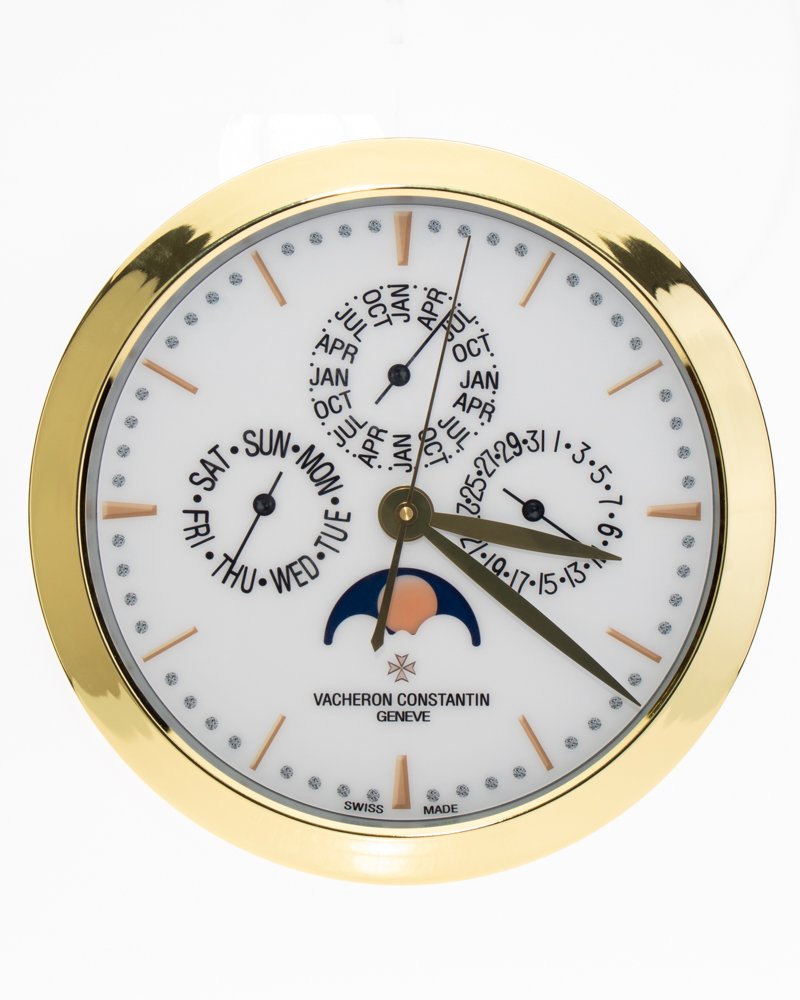 Gold Concessionary Swiss Wall Clock from Vacheron Constantin, 2010s for ...