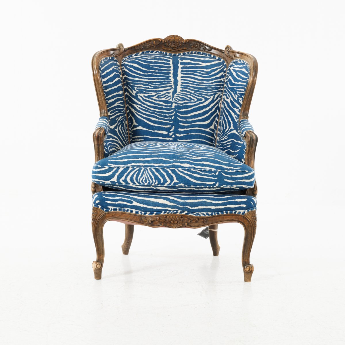 Rococo Blue Armchair, 1900s for sale at Pamono