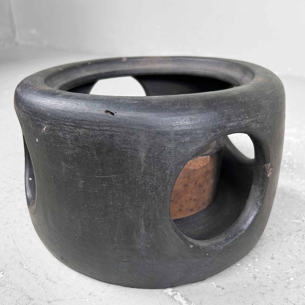 Minimalist Earthenware Fire Pot, Japan, 1890s for sale at Pamono