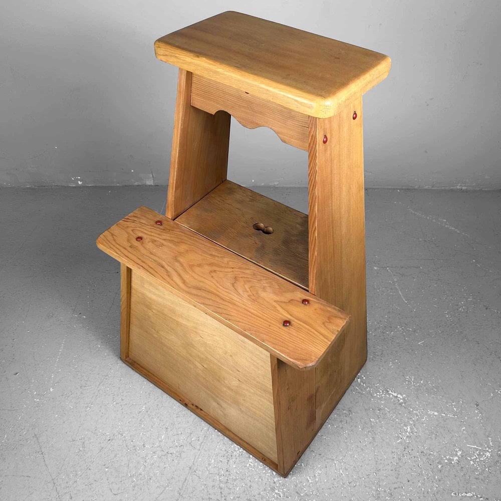 Wooden Fumidai Stepping Stool, Japan, 1970s for sale at Pamono