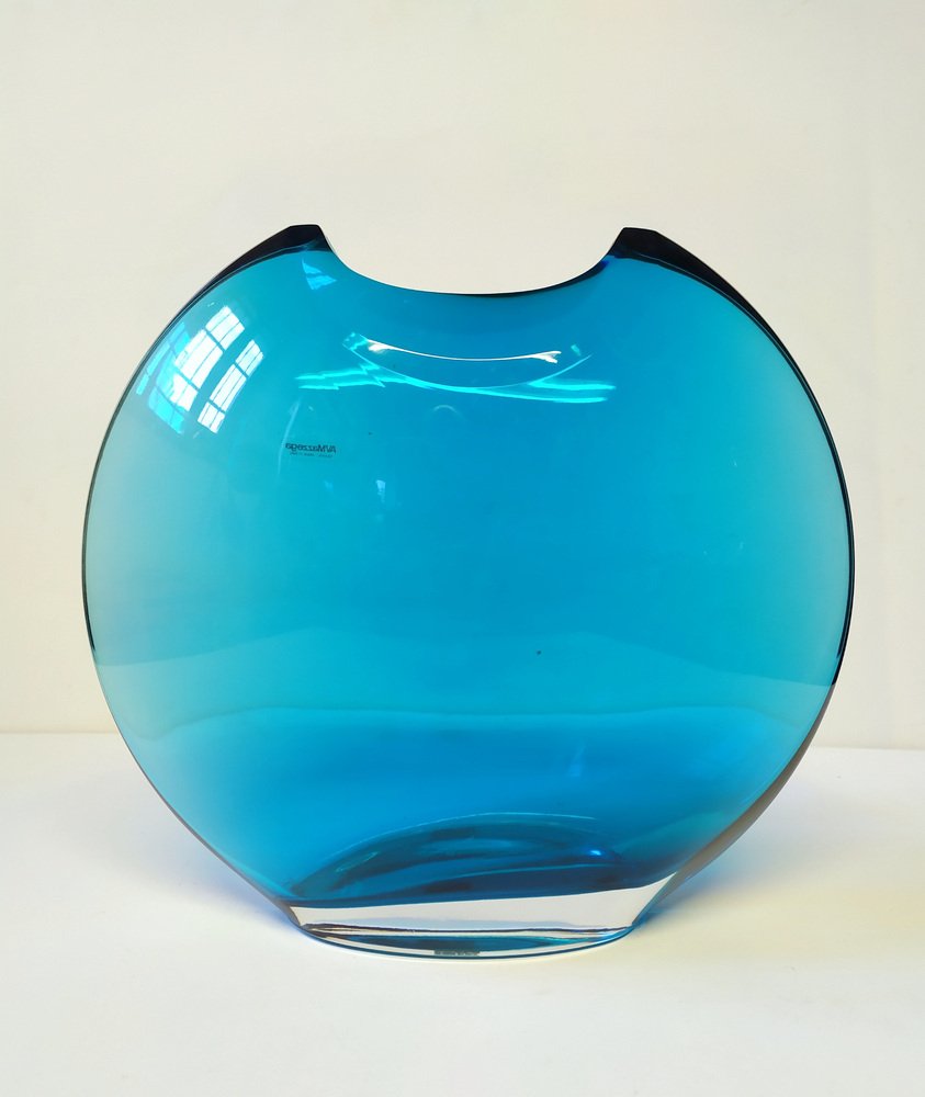 Large Murano Glass Vase from Mazzega, 1980s for sale at Pamono