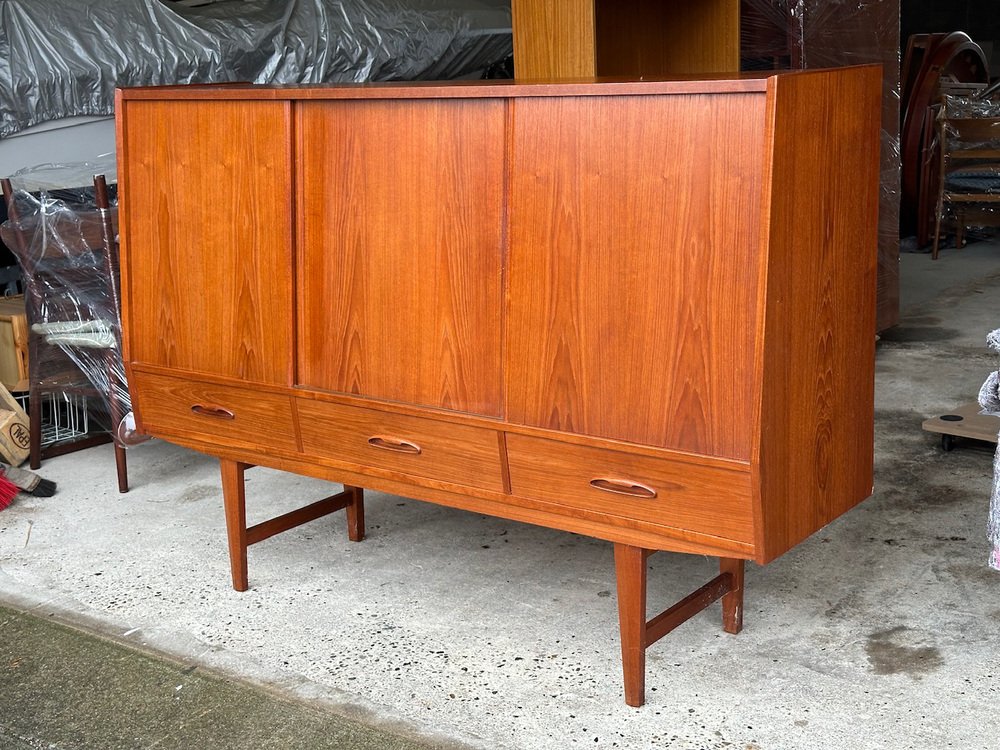 Mid-Century Danish Sideboard with Drawers and Bar Section, 1960s for ...