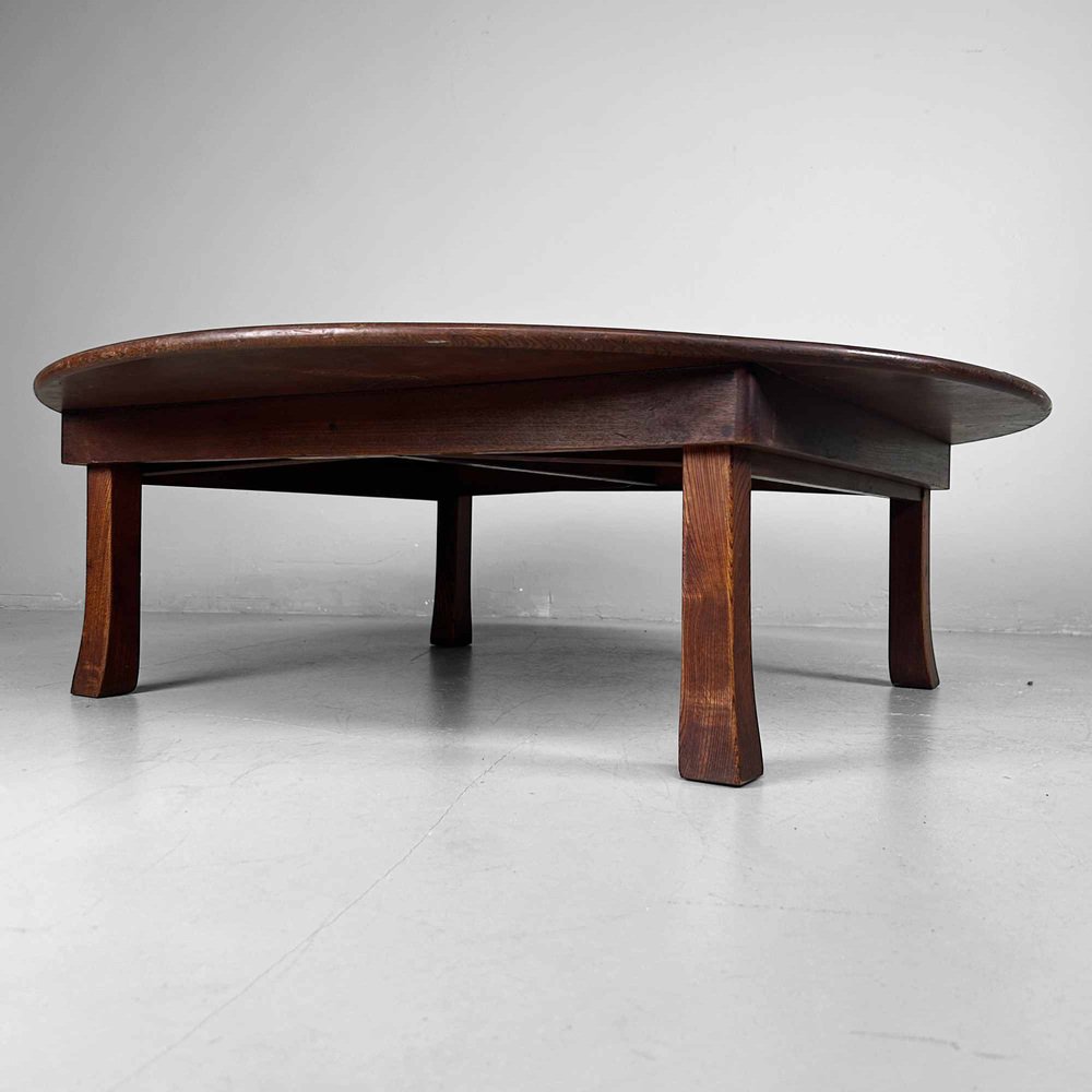 Taisho Round Low Table, Japan, 1920s for sale at Pamono