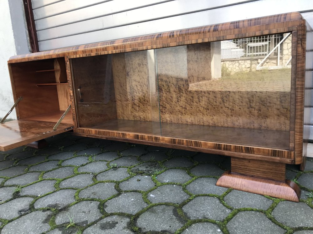 Long Art Deco Low Chest Library, 1920s for sale at Pamono