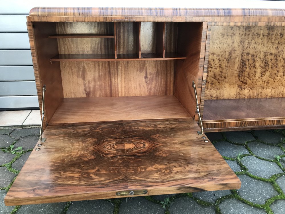Long Art Deco Low Chest Library, 1920s for sale at Pamono