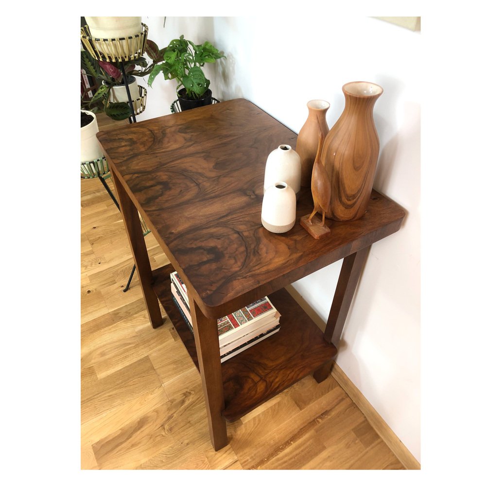 Polish Table with Walnut Veneer, 1955 for sale at Pamono