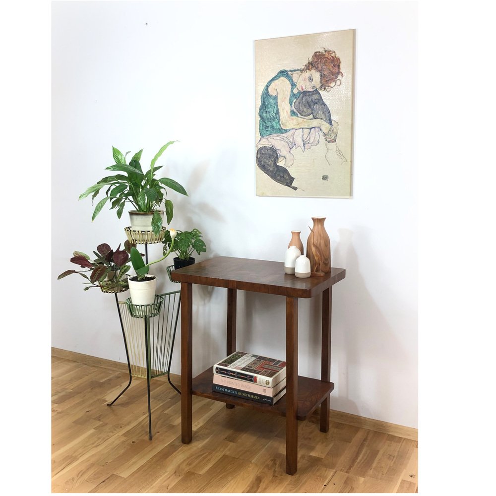 Polish Table with Walnut Veneer, 1955 for sale at Pamono