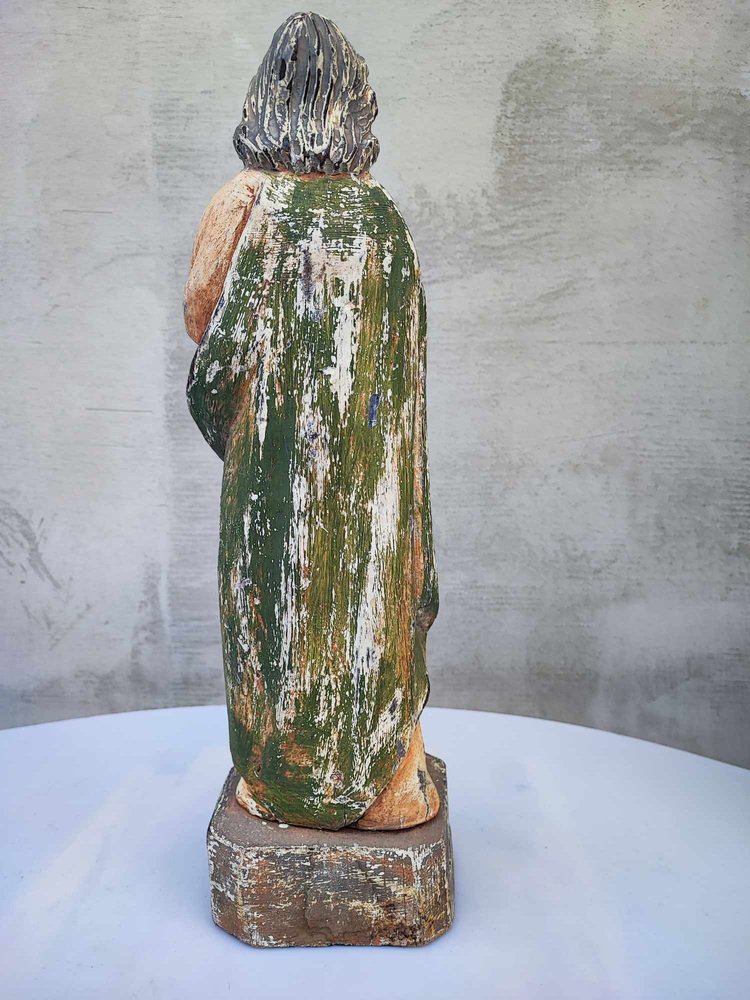 Moses Figure in Limewood, 1890s for sale at Pamono