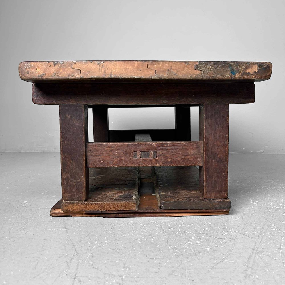 Antique Japanese Craftsmans Table, 1920s for sale at Pamono