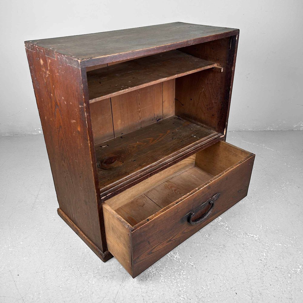 Small Japanese Tansu Cabinet, 1890s for sale at Pamono
