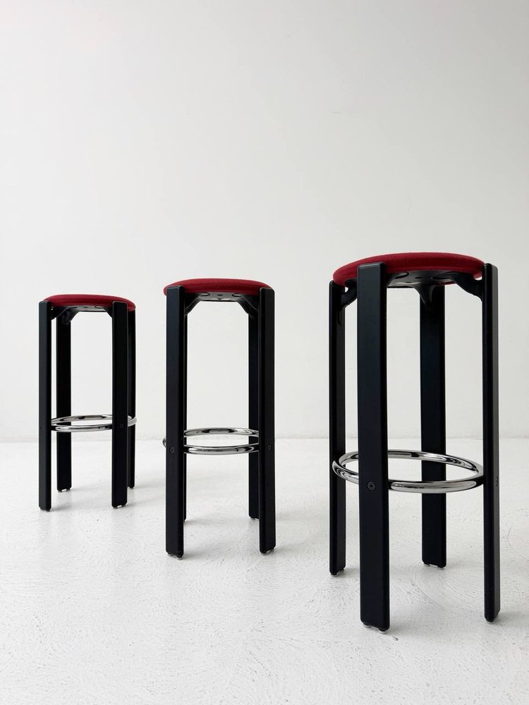 Vintage Dietiker Stool in Wood for sale at Pamono