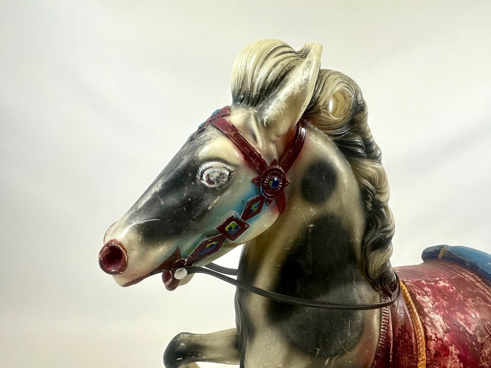 Vintage Plastic Rocking Horse from Blazon, 1970 for sale at Pamono
