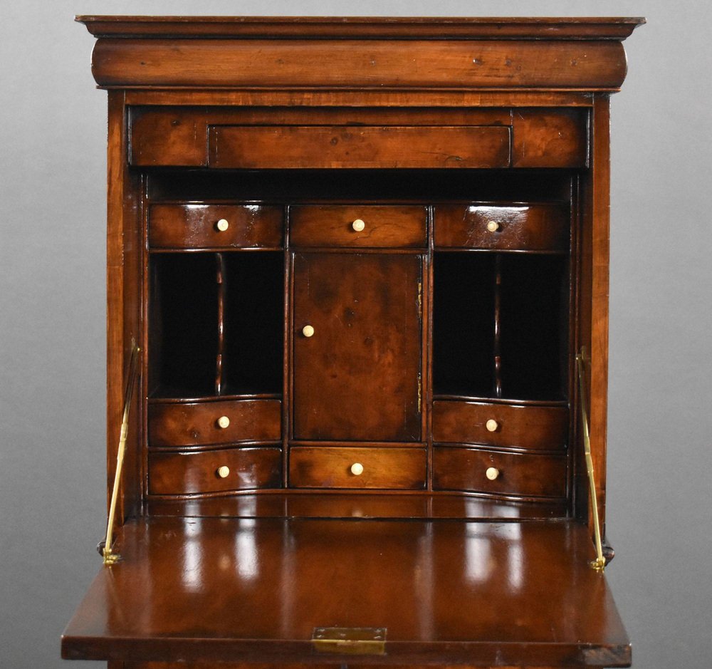 Antique Figured Walnut Escritoire, 1900 for sale at Pamono