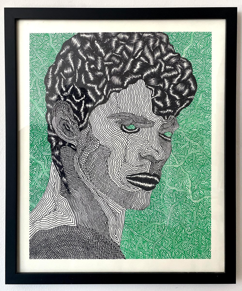 David Paul Kay, You, 2024, Ink on Paper for sale at Pamono