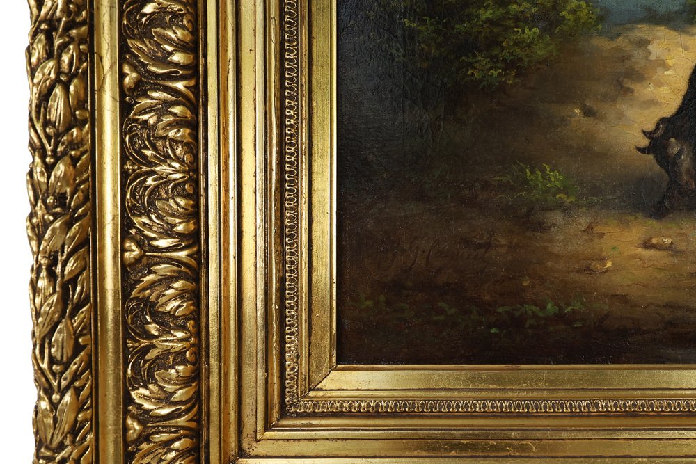 Belgian Artist, Large Baroque Scene, 1900, Oil on Canvas, Framed for ...