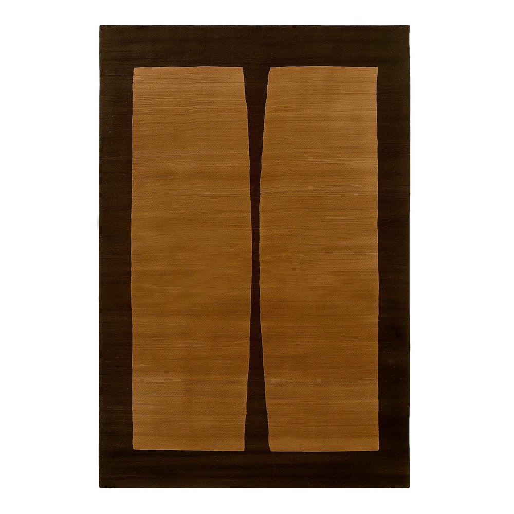 Tobacco Modern Rectangular Rug by Tapis Studio for Hommés Studio for ...