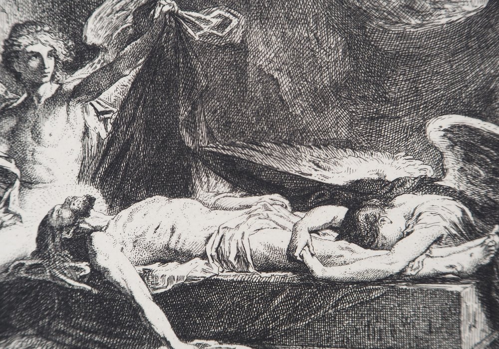 Henri-Léopold Levy, Jesus im Grab, Gravur bei Pamono kaufen