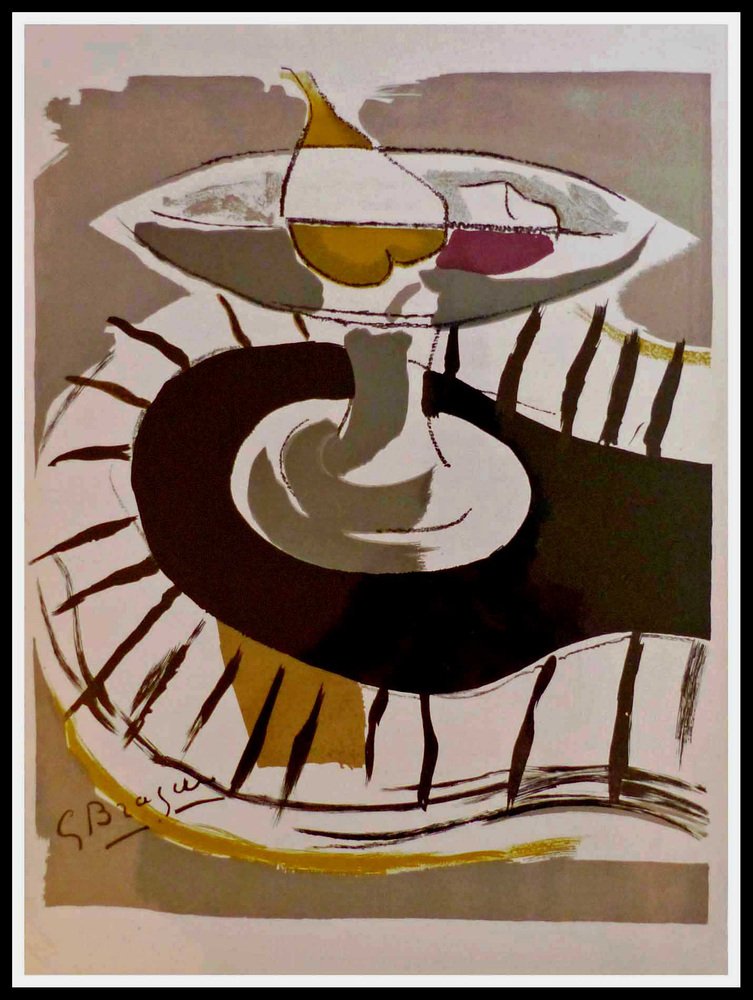 Georges Braque, Bodegón con jarrón, 1952, Litografía en venta en Pamono