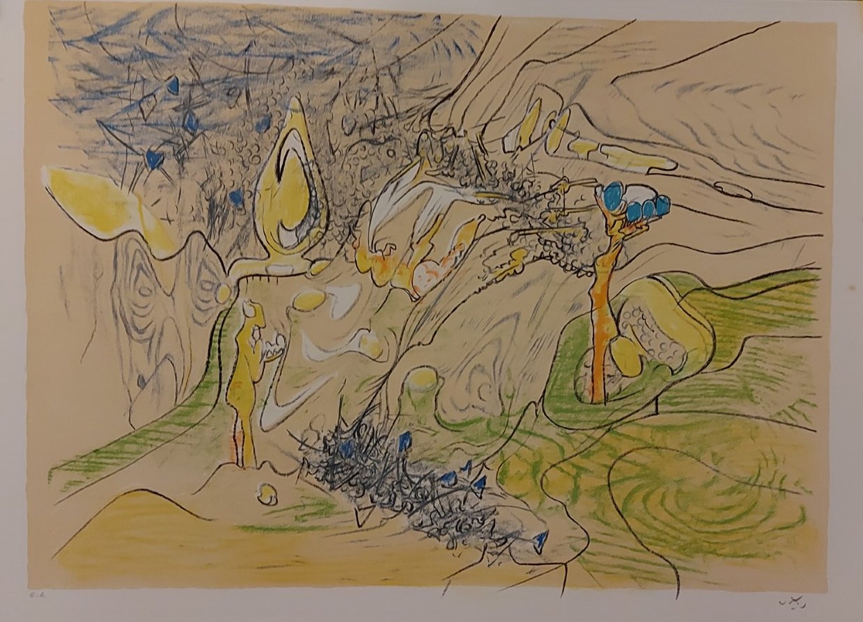 Matta Roberto, Dwarf of Venus, 1976, Original Lithograph for sale at Pamono