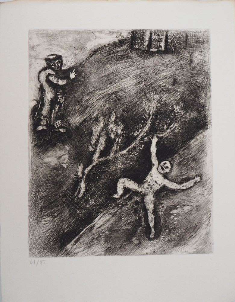 Marc Chagall, The Child and the Schoolmaster, Original Engraving for ...