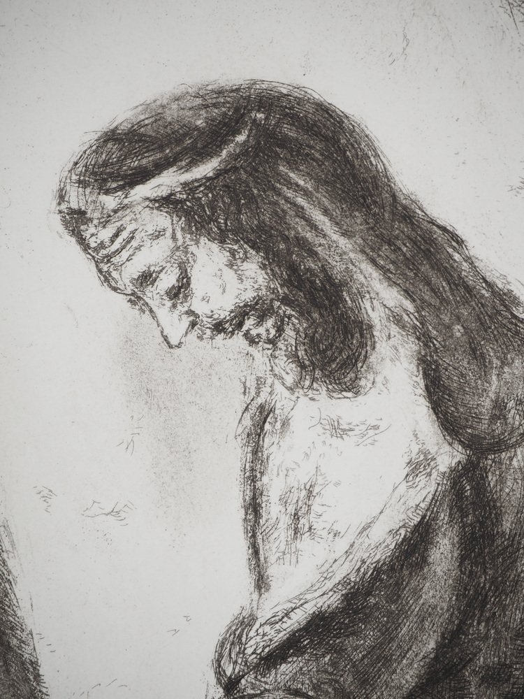 Marc Chagall, Jeremiah in the Pit, Originalgravur bei Pamono kaufen