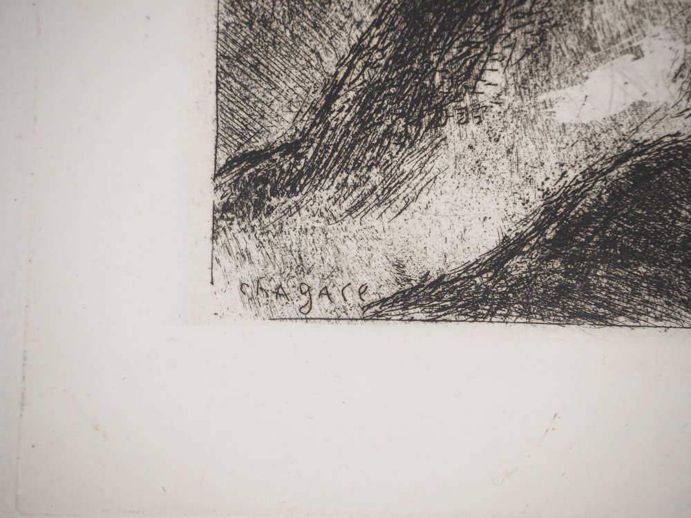 Marc Chagall, Samson and the Lion, Original Engraving for sale at Pamono
