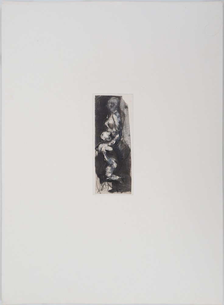 After Auguste Rodin, Maternal Love, Engraving for sale at Pamono