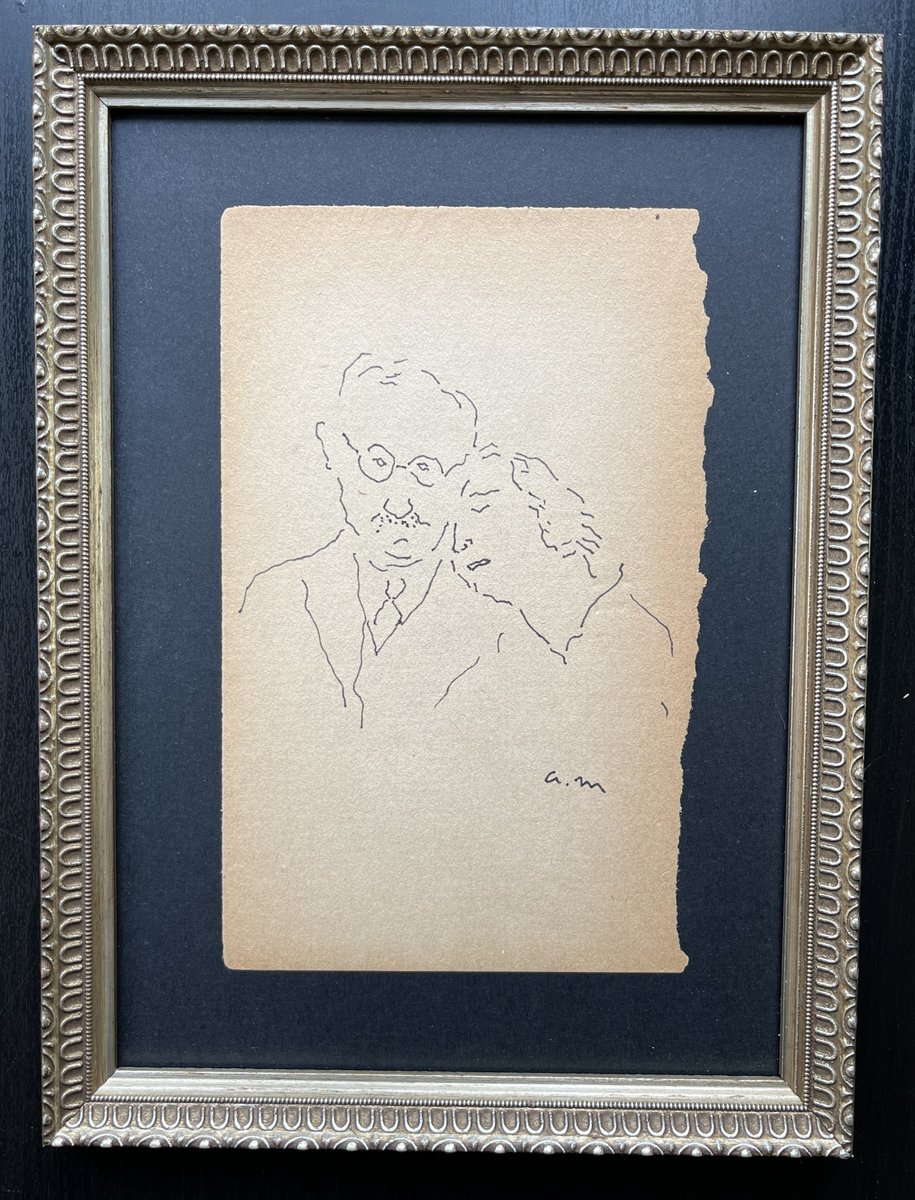 Albert Marquet, Mr and Mrs Marquet, Original Ink Drawing for sale at Pamono