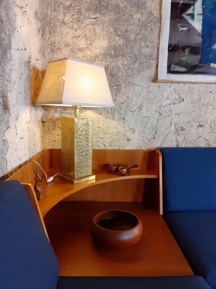Mid-Century Scandinavian Teak Corner Table from Svane Combina, 1960s ...