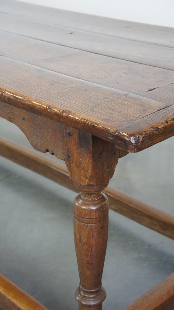 Large 17th Century English Oak Refectory Dining Table for sale at Pamono