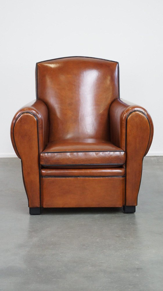 Sheep Leather Lounge Chair for sale at Pamono